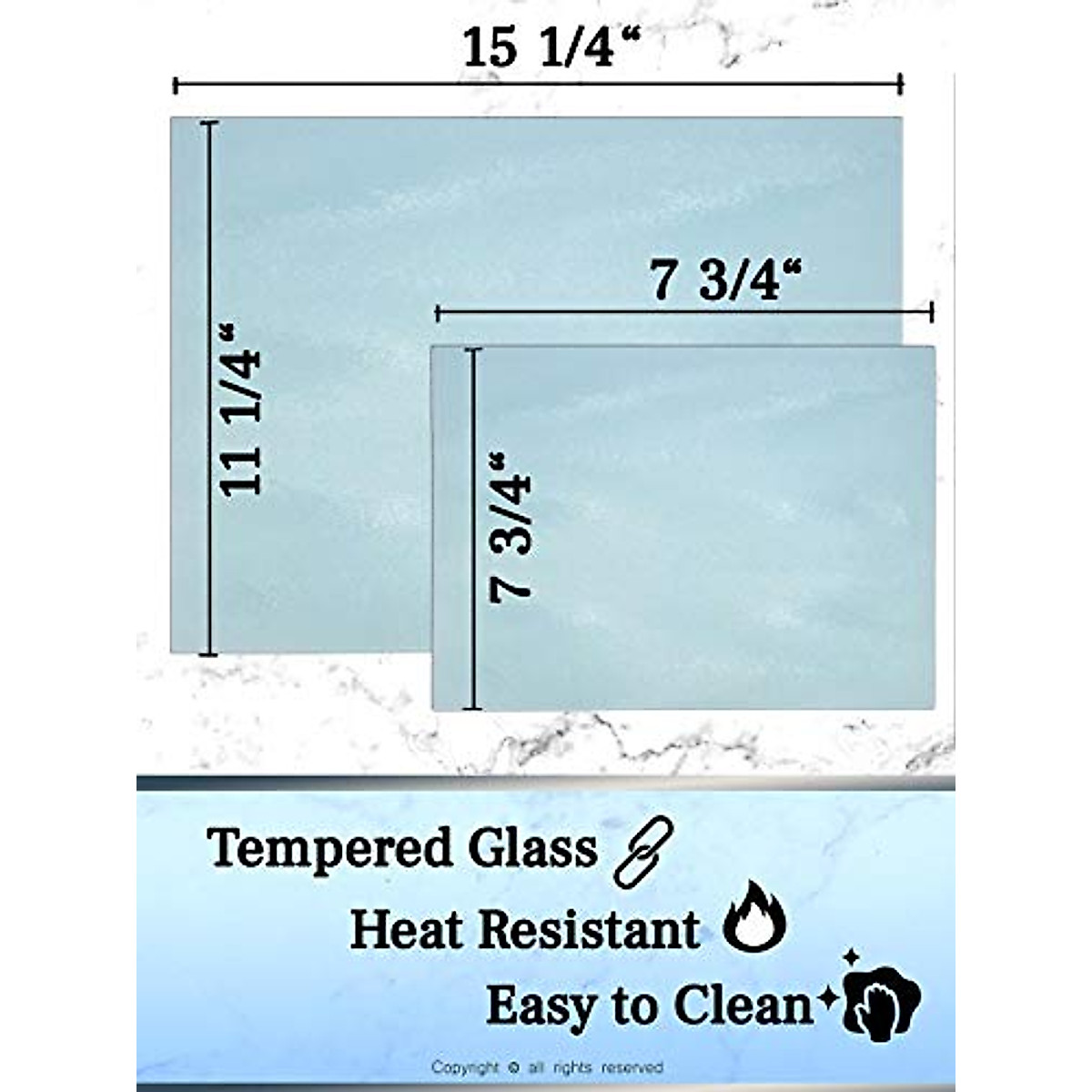 Custom & Personalized Glass Cutting Board, Several Customization Options ; Sublimation Picture, Text, Name, Photo Possibilities (8`x 11`inc)