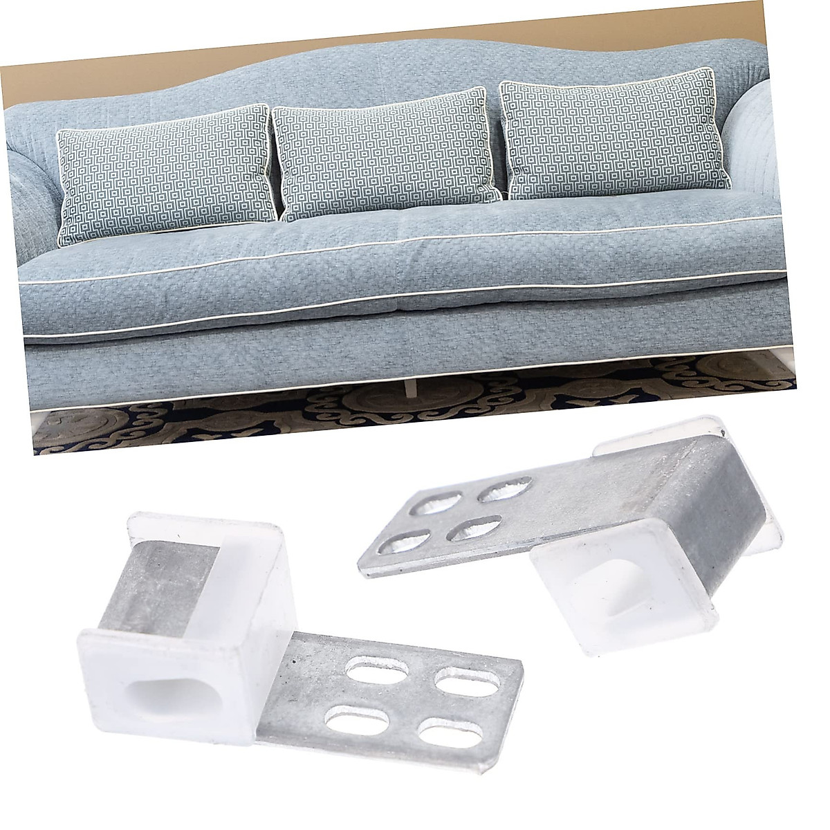 MERRYHAPY 20pcs Sofa Spring Clipped Button Couch Chair Thomasville Furniture Couch Support Couch Sagging Support Sofa Bed Chair Upholstery Repair Kit Sofa Couch Electric Wire Iron Household