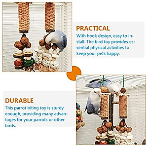 LUOZZY Suspending Parrot Toy Parakeet Toy Cage Cockatiel Toy Bird Supplies for Home