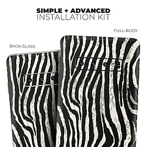 DesignSkinz Real Vector Zebra Print Protective Vinyl Decal Wrap Skin Cover Compatible with The Samsung Galaxy S20 (Screen Trim & Back Glass Skin)