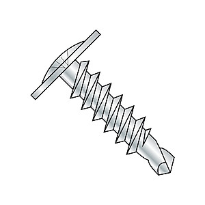 Small Parts 1056KPM Steel Self-Drilling Screw, Zinc Plated Finish, Modified Truss Head, Phillips Drive, #3 Drill Point, #10-16 Thread Size, 3-1/2" Length (Pack of 25)