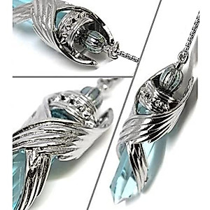 TLSDDTY Yuya Sakaki Necklace Anime Cosplay Alloy Gemstone Necklace Neck Sweater Chain Choker Pendants Deorative Jewelry Costume Accessories