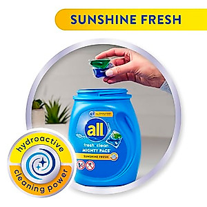 all with Stainlifters Original Mighty Pacs Laundry Detergent Pacs, 4 in 1 Stainlifters, One Tub, 75 Count