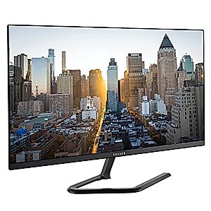 EKLEER 27 inch Ultra Thin Bezel Computer Monitor, FHD 1080p, IPS Display, HDMI, USB Type-C, 2 x USB A Hub, 75hz, Fast Charging & Mirroring Compatible with iPhone 15 Plus Pro Max/MacBook Air Pro
