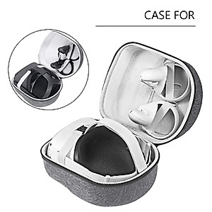 Carrying Case for VR, Hard Protective Carry Case for Meta, Lightweight Portable Travel Case Storage Bag for VR Gaming Headset and Controllers