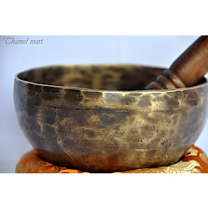 5 Inch Authentic Antique Old Tibetan Singing Bowl from Nepal-Meditation bowl,healing