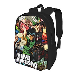 COMFOBOND Anime Yu Yu Hakusho Laptop Backpack Lightweight Double Shoulder Bag Travel Daypack Camping Work Hiking For Men Women