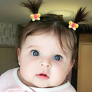 AMMY Hair Tie, 100 Pcs Hair Bands for Girls, Toddler Hair Ties, Colorful Hair Accessories, Ponytail Holders for Kids, Infant Girls, Children