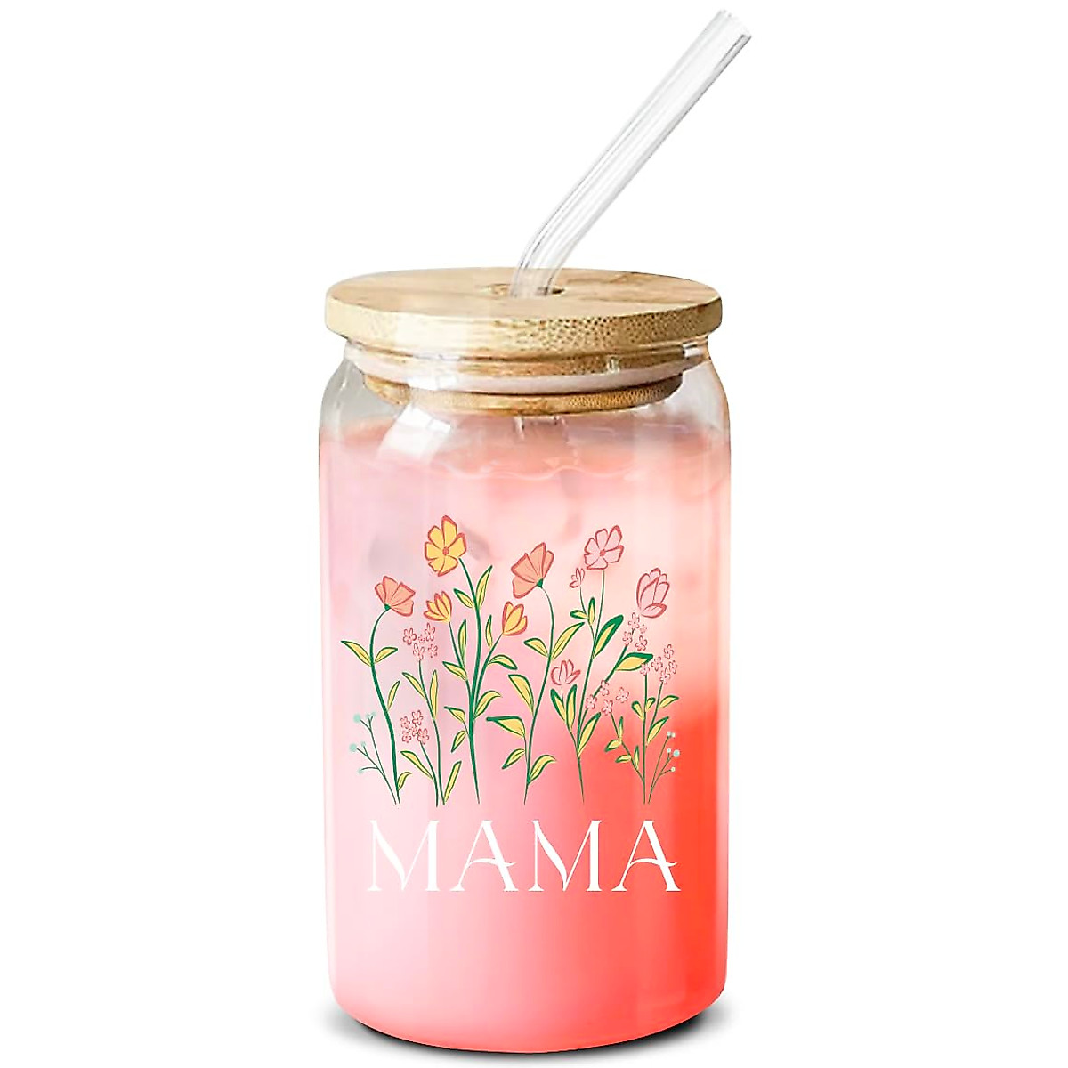 NewEleven Mothers Day Gifts For Mom - Unique Birthday Gifts For Mom, Mother, Wife, New Mom, Bonus Mom, Pregnant Mom - 16 Oz Coffee Glass