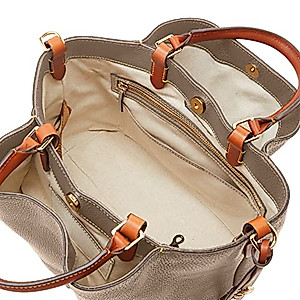 Dooney & Bourke Handbag, Pebble Grain Large Barlow Satchel - Taupe