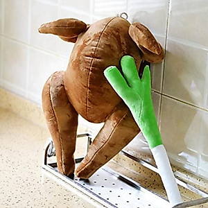 EPRHAY 40cm Simulation Leek Onion Stuffed Plush, Vegetable Plush Throw Pillow, Anime Cosplay, Soft Plush Toy Decoration Doll