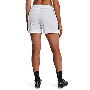 Under Armour Women's Standard Maquina 3.0 Shorts, (100) White / / Black, Small