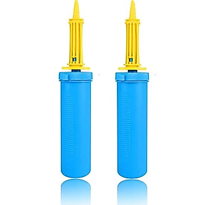 Balloon Pump Hand Held, 2Pack Inflator Air Pump for Balloons - Two-Way Dual Action- Ballon Inflator Pumping - Manual Baloon Inflators Machine with Balloons Tie Tool