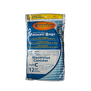 EnviroCare Replacement Micro Filtration Vacuum Cleaner Dust Bags made to fit Vacuum Bags for Electrolux Canisters Style C 48 Bags