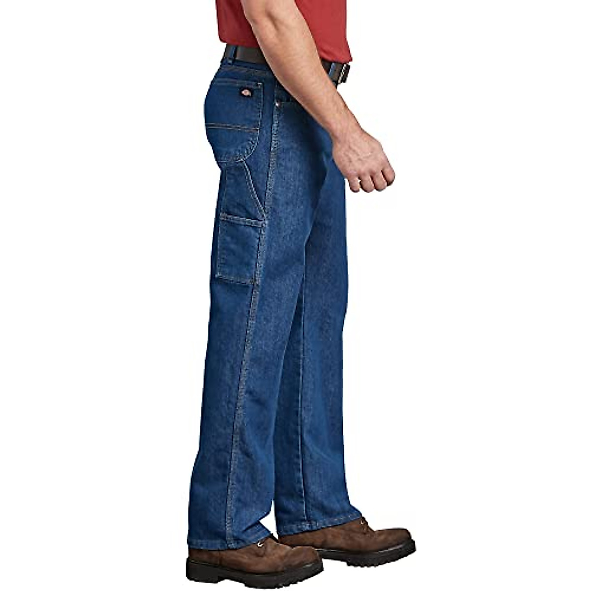 Dickies mens Relaxed Fit 5-pocket Flex Performance Carpenter jeans, Stonewashed, 36W x 32L US