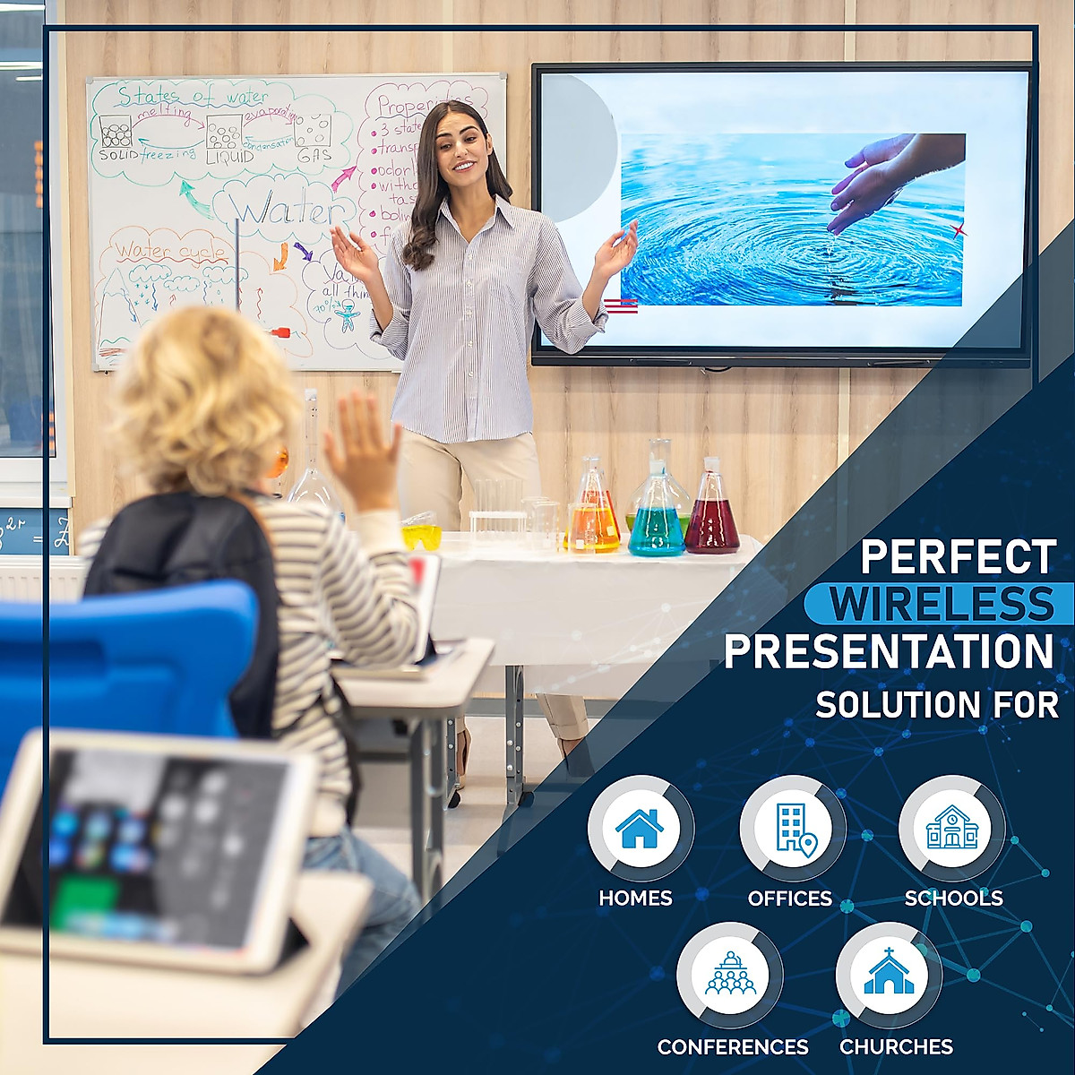 ClearClick Present+Share (USB-C Edition) - Wireless Presentation & Video Broadcasting System for Laptops & Smartphones (2 USB-C Transmitters, 1 HDMI Receiver)
