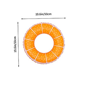 jojofuny 3pcs Fruit Swim Ring Pool Floats Fruit Pool Tubes Toys for Kids Toddler Playset Beach Toys Kid Toys Fruit Swimming Ring Children Toys Inflatable Pool Casual PVC Baby Swimming Pool