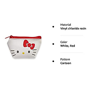 Sanrio Hello Kitty Face Boat Type Cosmetics Small Pouch Bag 4.3 in (W) × 3 in (H) × 2 in (D)