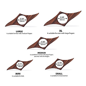 TILISMA Book Page Holder – Handmade Natural Walnut Thumb Bookmark -Novel Reading Accessories Gifts for Readers, Book Lovers Gifts, Bookworm Gifts, Literary Gifts - Book Accessories (Small 0.78 inches)