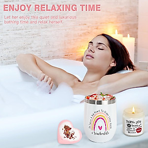 Teacher Appreciation Gifts for Women,Teacher Gifts,12 OZ Teacher Tumbler for Teacher Birthday,Back to School Gift,Thank You Gifts,Teachers Day Gifts