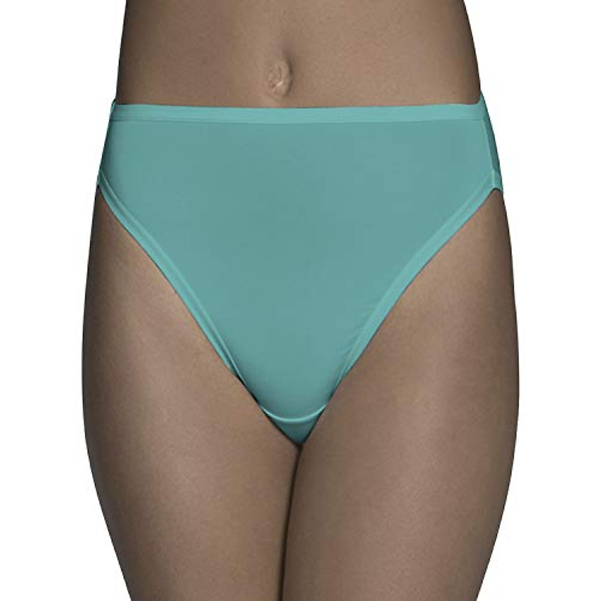 Fruit of the Loom womens Microfiber Panties (Regular & Plus Size) Underwear, Hi Cut - 12 Pack Assorted, 8 US