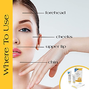 GiGi Hair Removal Cream, for the Face - 1 oz, and Slow Grow Soothing Cream - 0.5 oz, Hair Removal Kit for Sensitive Skin, 1-pack