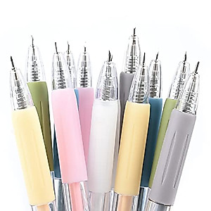 VAIPI 12 Pcs Pen Knife for Crafts Student Utility Knife Pencil Cutter Pen Craft Carving Tools Cartoon Pattern Paper Cutting Tool Stamps and Die Cuts for Card Making,Wood Carving,DIY Art Scrapbooking