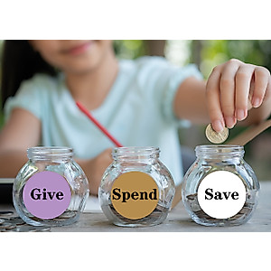 2" Round Thermal Sticker Labels Self-Adhesive Circle Direct Thermal Printer Papers Multi-Purpose Roll Thermal Stickers for DIY Logo Design QR Code Name Tag Inventory Small Business Buff