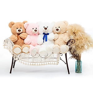 Toys Studio 36 inch Big Teddy Bear Cute Giant Stuffed Animals Soft Plush Bear for Girlfriend Kids, Beige