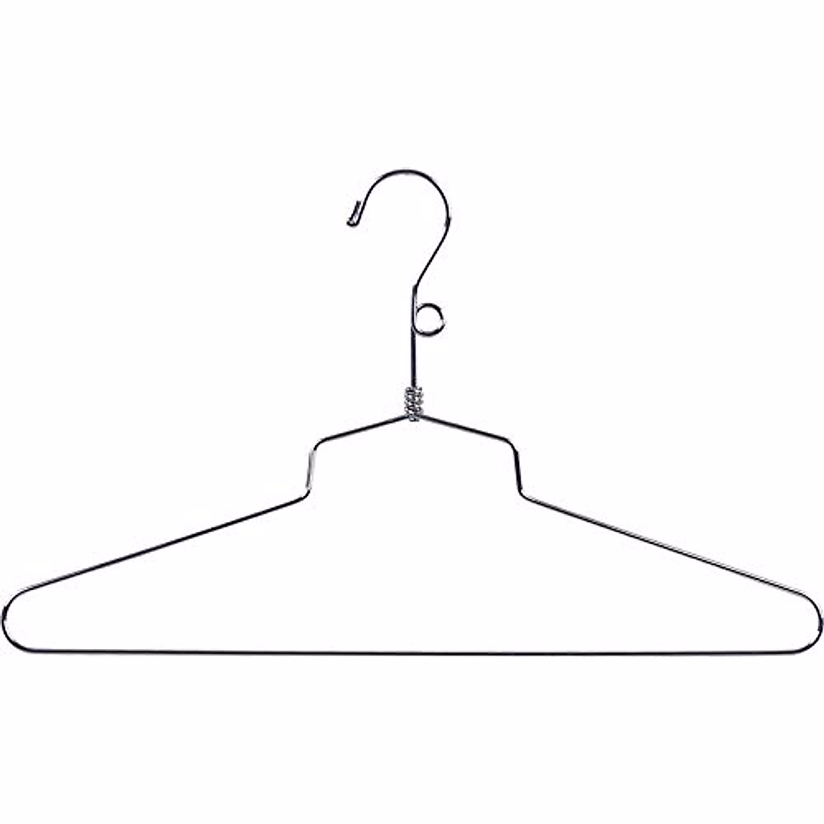 Petite Chrome Metal Swivel Salesman Hanger with Loop on Neck in 16" Length X 1/8" Thick, Box of 100