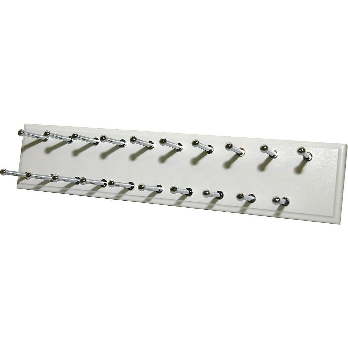 Easy Track Ra1200 Sliding Tie Rack, 20 Hook, White
