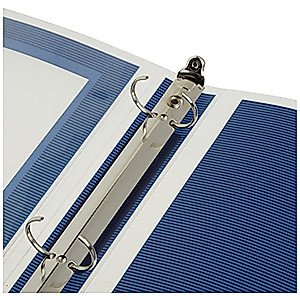 Avery Flexi-View 3 Ring Binder, 1 Inch Round Rings, 1 Navy Blue Binder (17685)