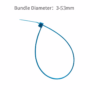 XINGO 100PCS Cable Zip Ties Heavy Duty, Premium Nylon Plastic Wire Ties with 50 Pounds Tensile Strength, Self-Locking Black Nylon Zip Ties for Indoor and Outdoor (8 inch, Blue)