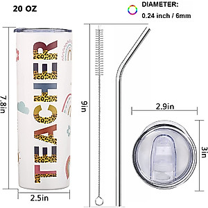 Teacher Appreciation Gifts-Teacher Gifts for Women Men -Teacher Tumbler Gifts - End Of Year Teacher Gifts - Teacher Gifts From Student-Big Heart To Shape Little Minds - 20oz Teacher Tumbler Cup