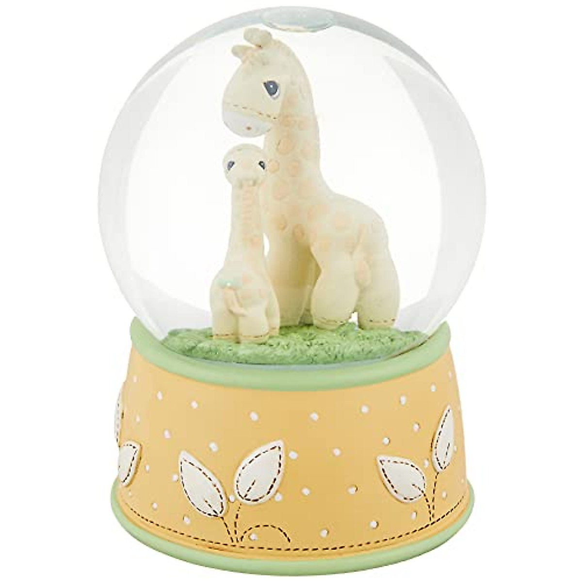 Precious Moments Resin/Glass Precious One Giraffe Musical Snow Globe, Yellow