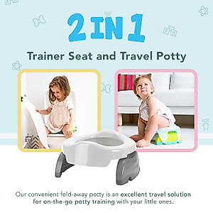 Kalencom Potette Plus 2-in-1 Travel Potty Trainer Seat Pink