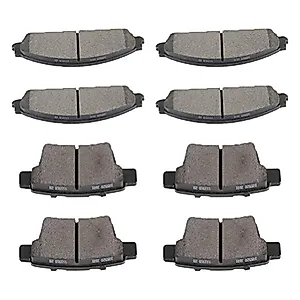 Ceramic Brake Pads Kits,SCITOO 8pcs Brakes Pads Set fit for Ford Five Hundred,05-07 for Ford Freestyle,08-09 for Ford Taurus,08-09 for Ford Taurus X,05-07 for Mercury Montego,08-09 for Mercury Sable