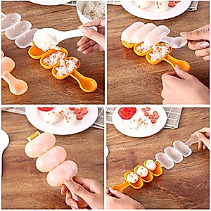 Sushi Shake Rice Ball Mold, Animal Shapes Sushi Mold (3 Pcs + 1 Pcs) Diy Tool Kitchen Sushi Tool
