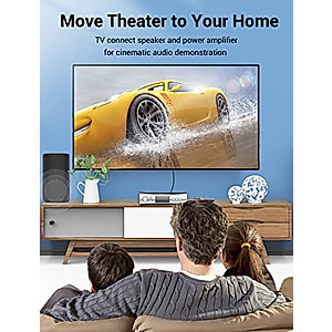 VENTION Digital Optical Audio Cable Nylon Braided Fiber, Slim Metal Case, Gold Plated Plug, 6.6 ft Toslink Fiber Optic Audio Cable for Sound Bar TV PS4 Samsung Vizio Bose LG