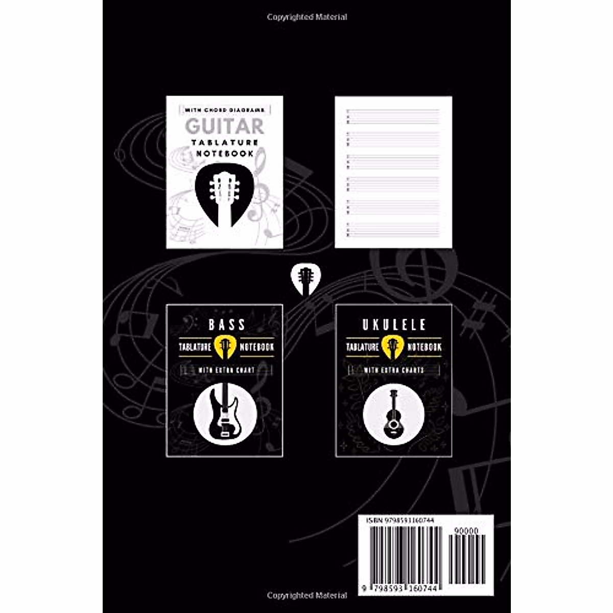 Guitar Tablature Notebook: Blank Guitar Tablature Paper, Standard Tab Manuscript Paperback for Beginners and Advanced Musicians