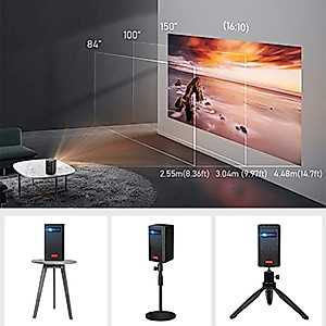 CXDTBH P20 Mini Portable Pico Smart Screenless Tv Led Dlp Projector 4k 1080p for Mobile Phone Smartphone