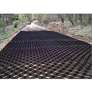 Performance Footing Geocell BaseCoreHD™ 3" Ground Grid Heavy Duty Stabilizer Kit | Gravel Grid for Sheds, Driveway, Slopes and Parking | 108 sq feet