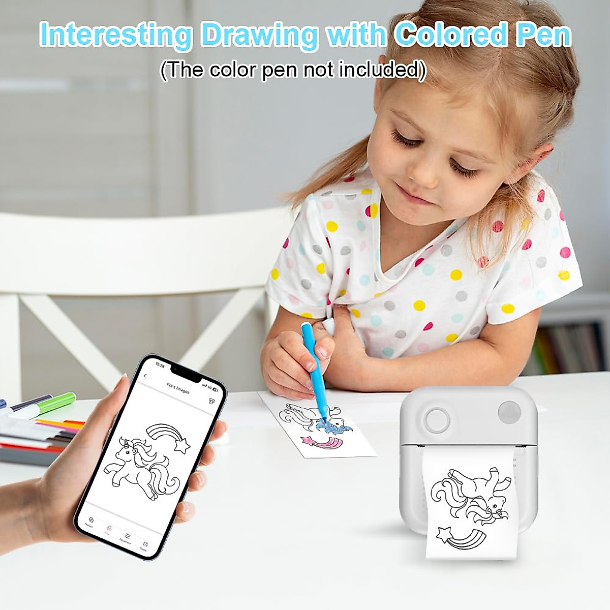 Zuukoo Sticker Printer Calculator Notepad