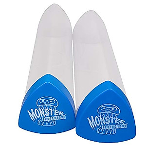 Monster Protectors Playmat Tube Prism-Shaped Play Mat Tube (Blue)- Won't Roll Off Surface and Easy in and Out Design (2 Pack)