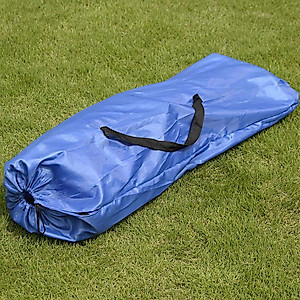 Double Folding Picnic Chairs with Umbrella Mini Table Beverage Holder Carrying Bag Table Cooler Beach Camping Chair for Beach Patio Pool Park Outdoor Portable Camping