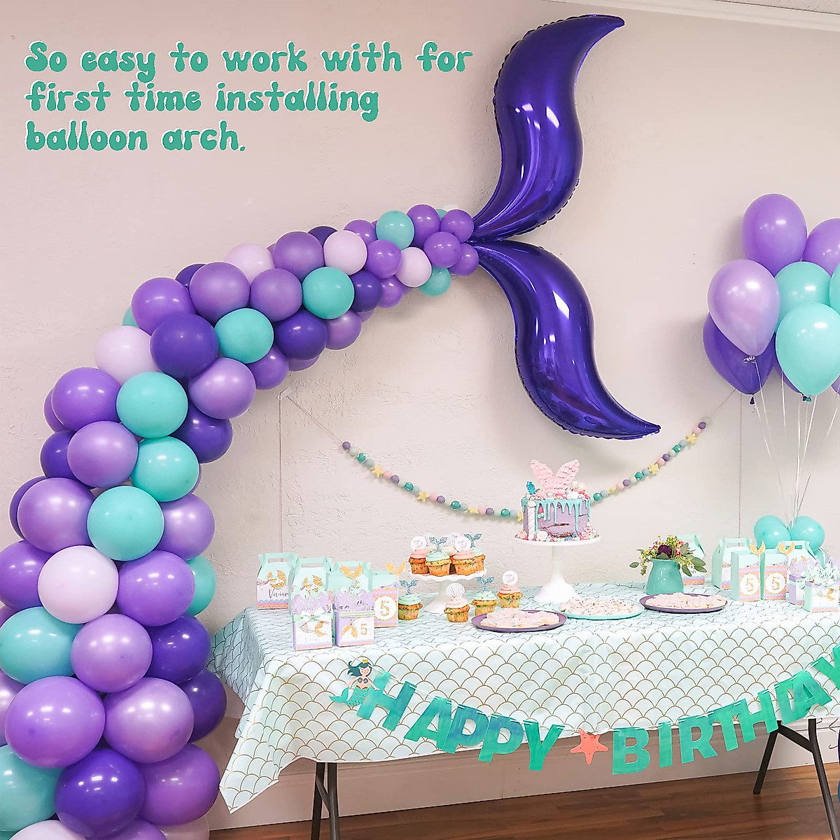 Balloon Arch Kit, 82ft Easy DIY Balloon Decorating Garland Strip and 500Pcs Glue Point Dots Tape for Balloon Arch, Decorations Making