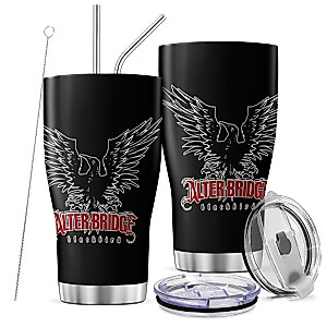 KINGGGGG Tumbler 30 Oz Alter Steel Bridge Stainless Logo Insulated with Lid and Straw Coffee
