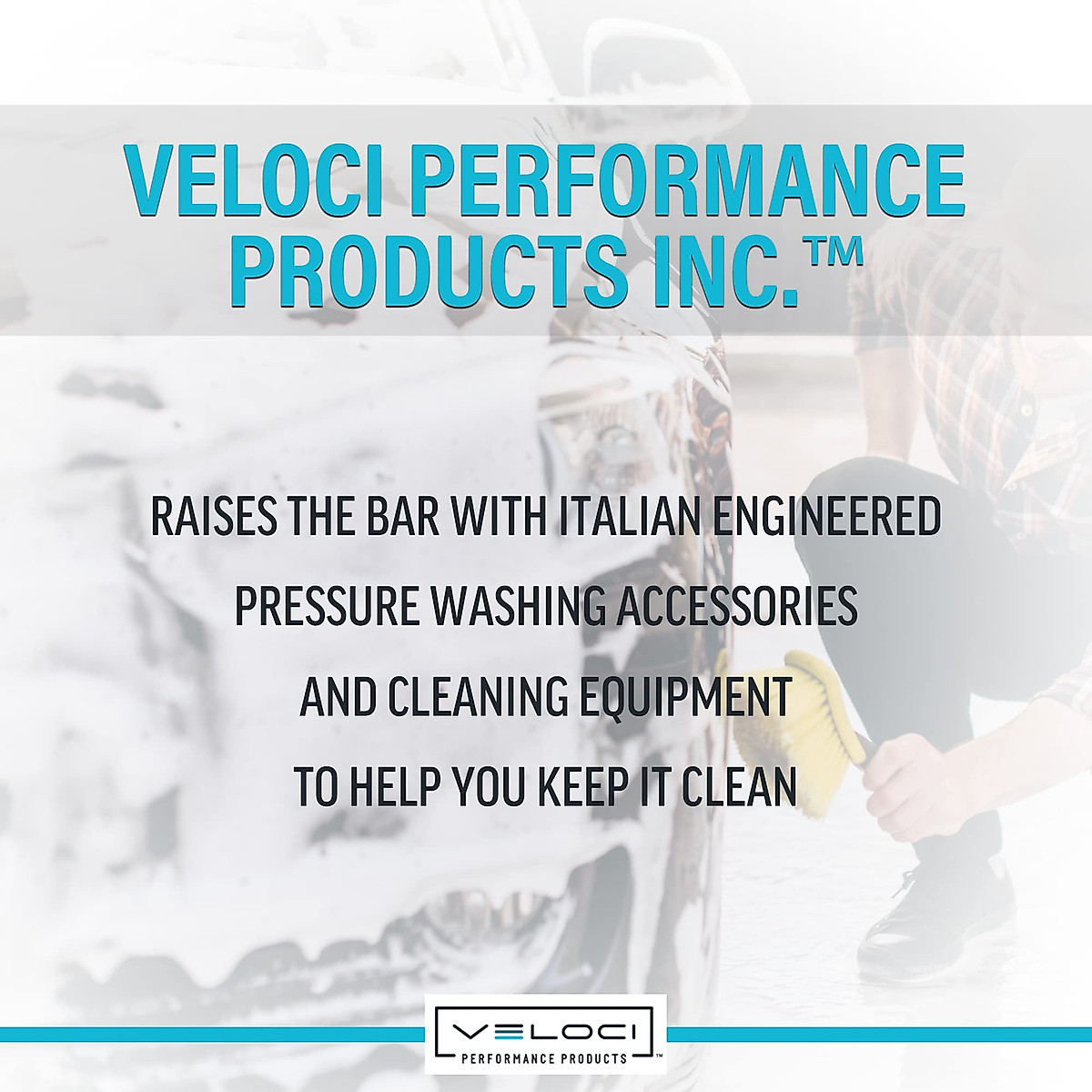 MTM Hydro Kobrajet High Pressure Washer Hose Kit 3/8” 4000 PSI 50’ for Car Wash and Detailing with M22 Couplings and Quick Connects, Pressure Washer Accessories, Non-Marking Gray