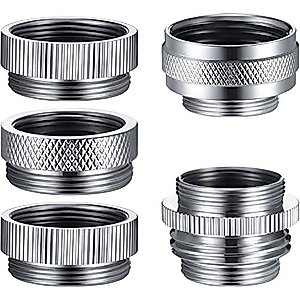 Faucet Adapter Kit, Brass Aerator Adapter Male Female Sink Faucet Adapter Connecting Garden Hose, Water Filter, Hose via Diverter