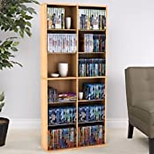 Atlantic Oskar 464 Media Storage Cabinet – Protects & Organizes Prized Music, Movie, Video Games Toys & Dolls, Trading Cards, or Sports Memorabilia Collections, PN 38435720 in Maple